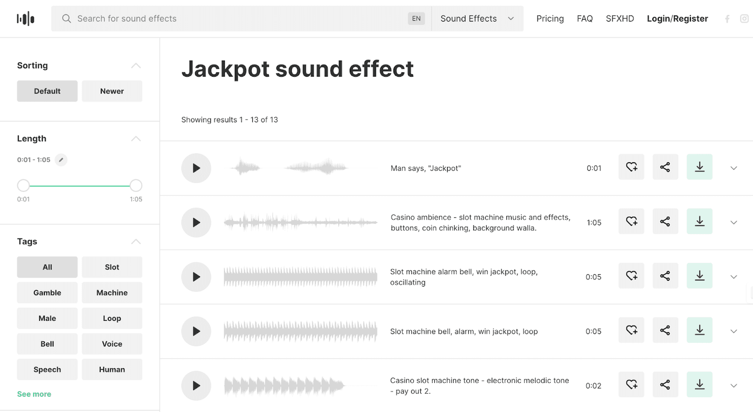 Top 10 Websites with Jackpot Sound Effects to Download