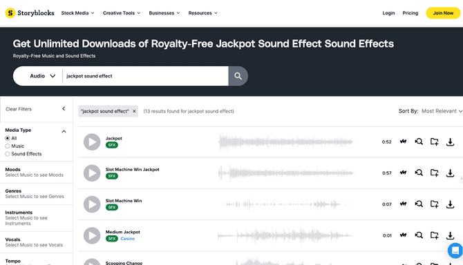 Top 10 Websites with Jackpot Sound Effects to Download